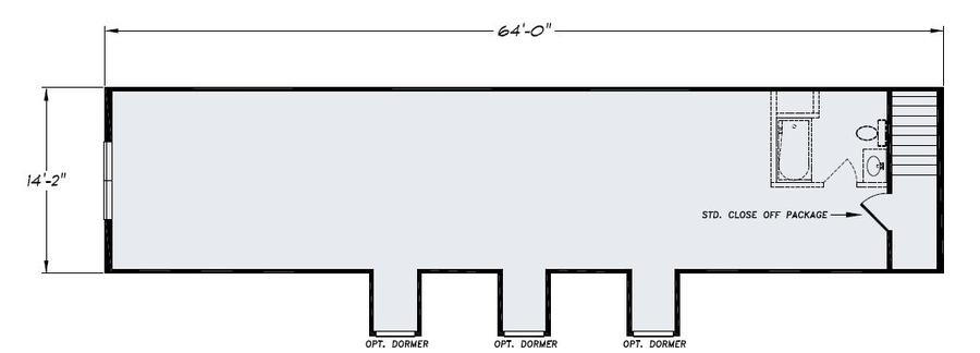 Hamlet III | 1664 Square Foot Cape Floor Plan