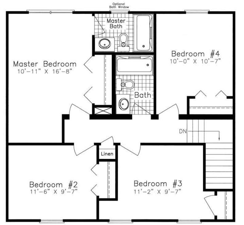 Berkshire – NNA | 1640 Square Foot Two Story Floor Plan