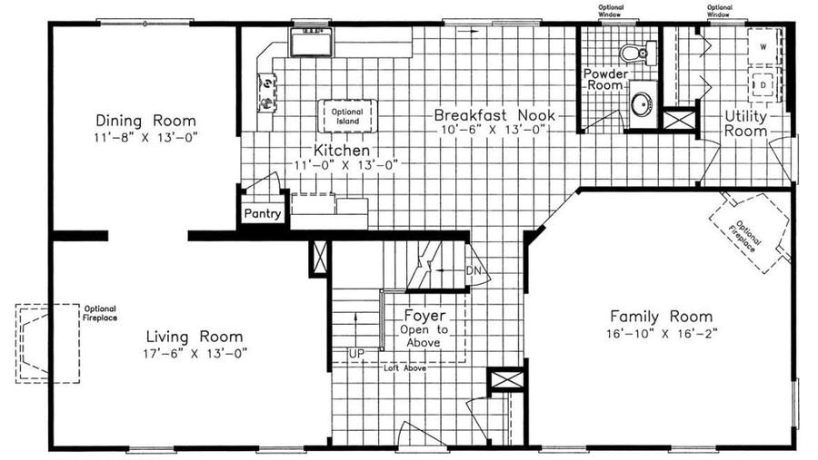 Georgetown – NNA | 2630 Square Foot Two Story Floor Plan