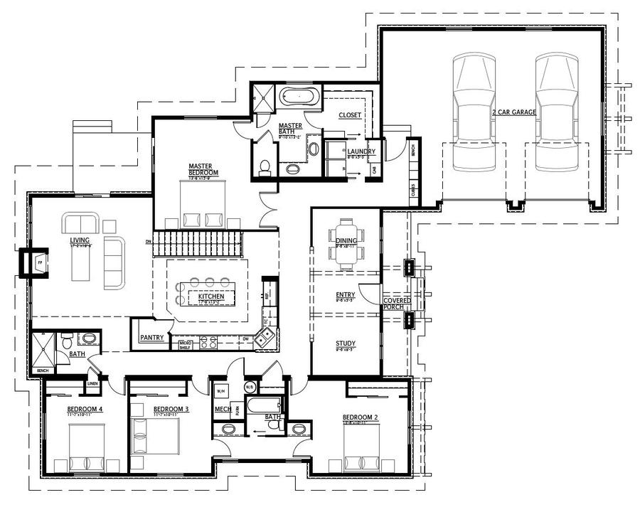 Traverse Ridge | 2653 Square Foot Floor Plan