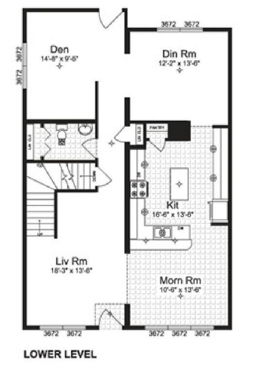 New Haven | 2453 Square Foot Two Story Floor Plan
